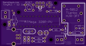 TinyPLC-Solo, a single channel Arduino based PLC PCB kit - NanoHawk