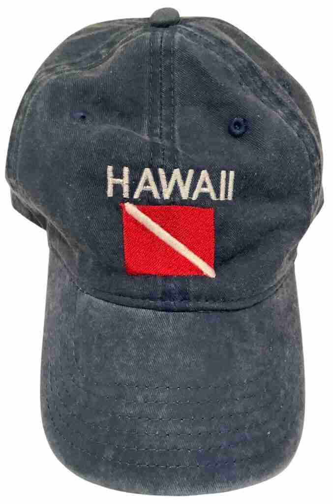 Hawaii Dive Hat - Embroidered Adjustable Scuba Diving Cap - NanoHawk