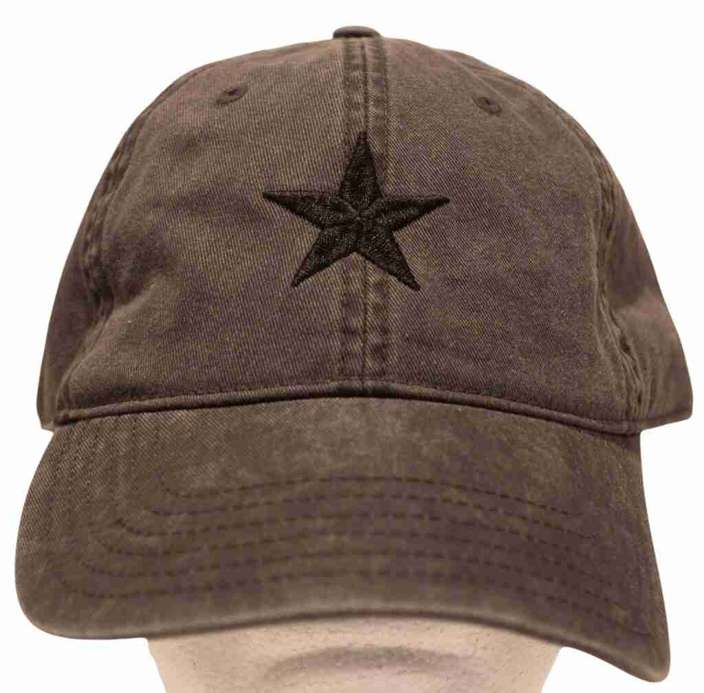 Black Star Hat /Cap 2014 Adjustable - Quality Embroidery - 5 point star ...