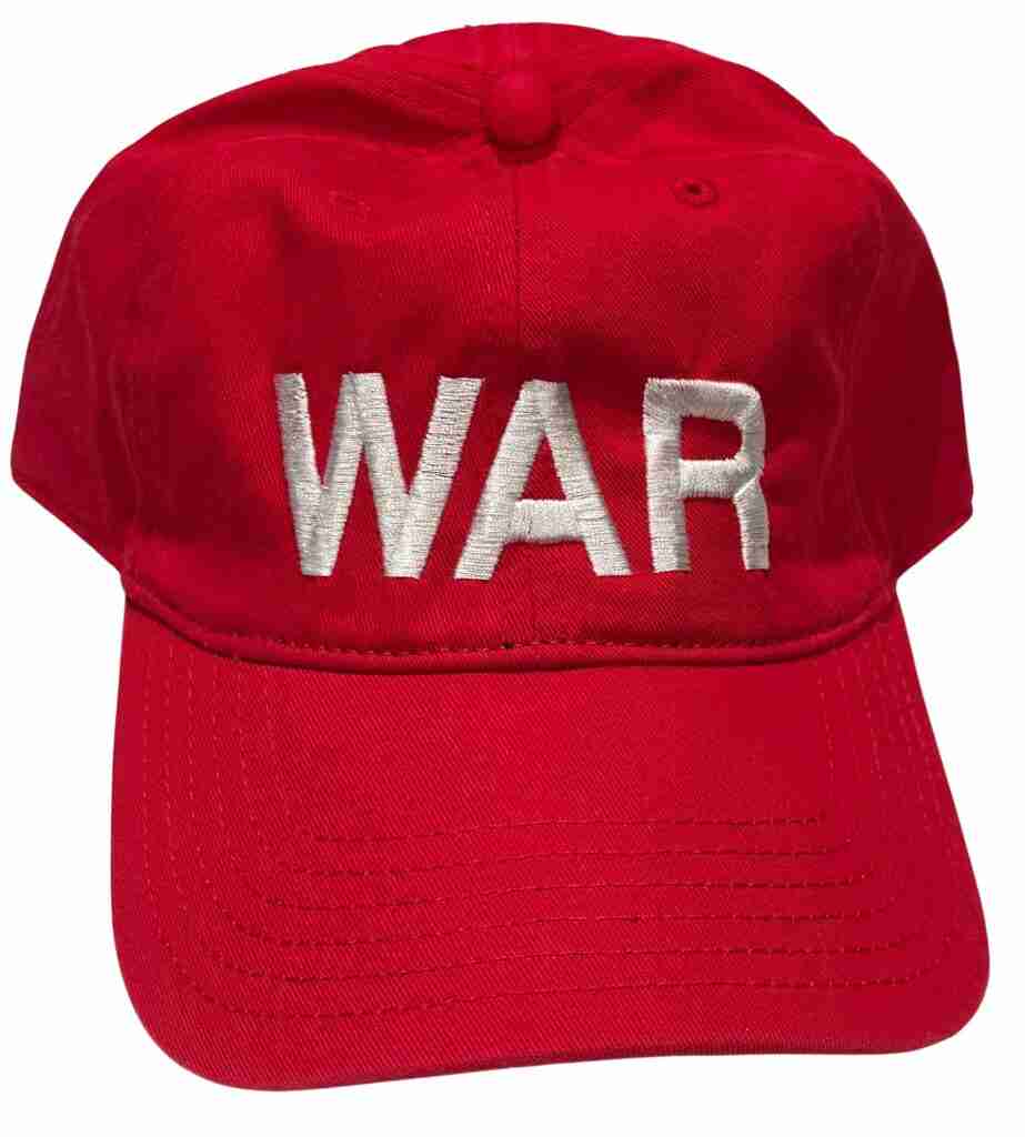WAR Hat 2215 - Embroidered Adjustable Statement Cap - NanoHawk