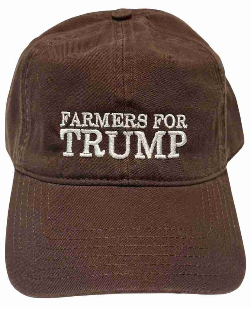 Farmers for Trump Hat 2218 - Embroidered Adjustable Patriotic Cap ...