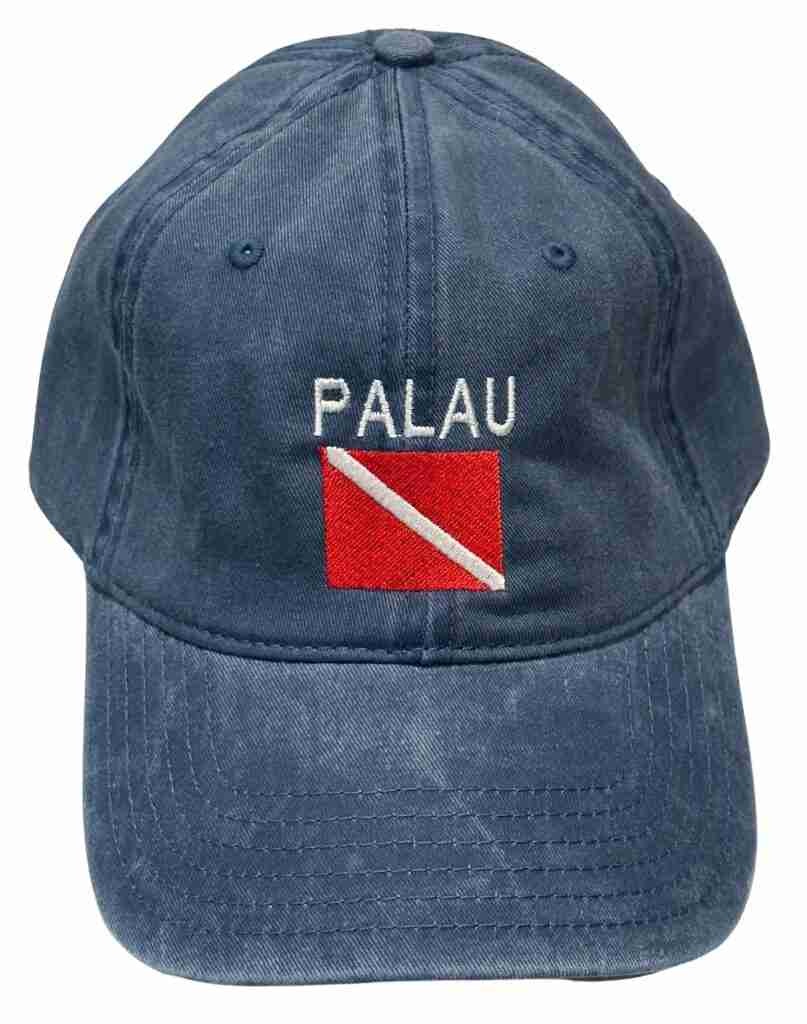 Palau Dive Hat - Embroidered Adjustable Scuba Diving Cap - NanoHawk