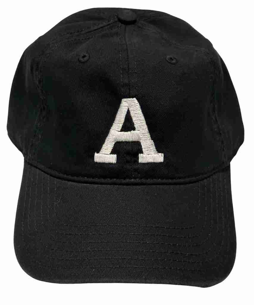 "Letter A" Hat 2320A - Embroidered Adjustable Monogram Cap - NanoHawk