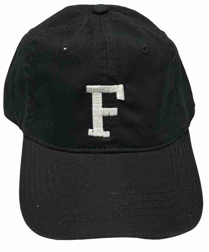 "Letter F" Hat 2320F - Embroidered Adjustable Monogram Cap - NanoHawk