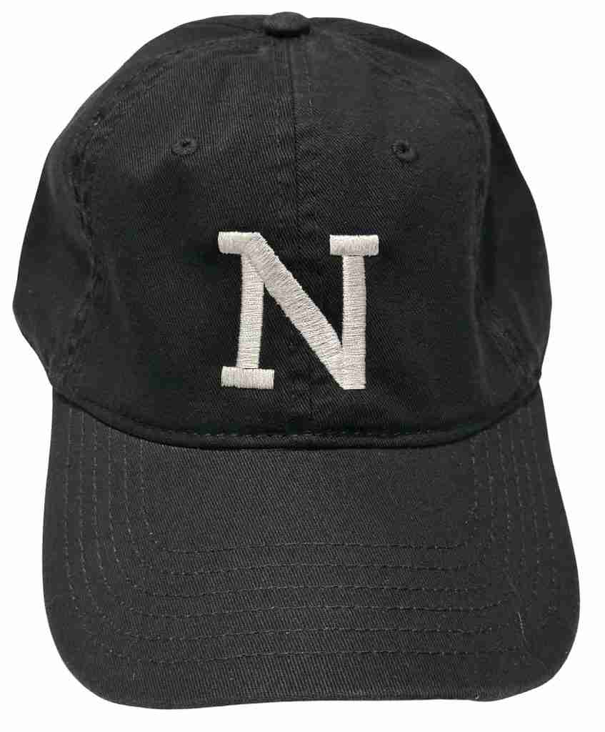 "Letter N" Hat 2320N - Embroidered Adjustable Monogram Cap - NanoHawk