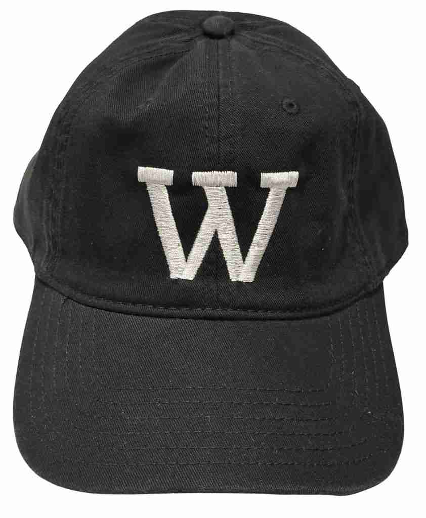 "Letter W" Hat 2320W - Embroidered Adjustable Monogram Cap - NanoHawk