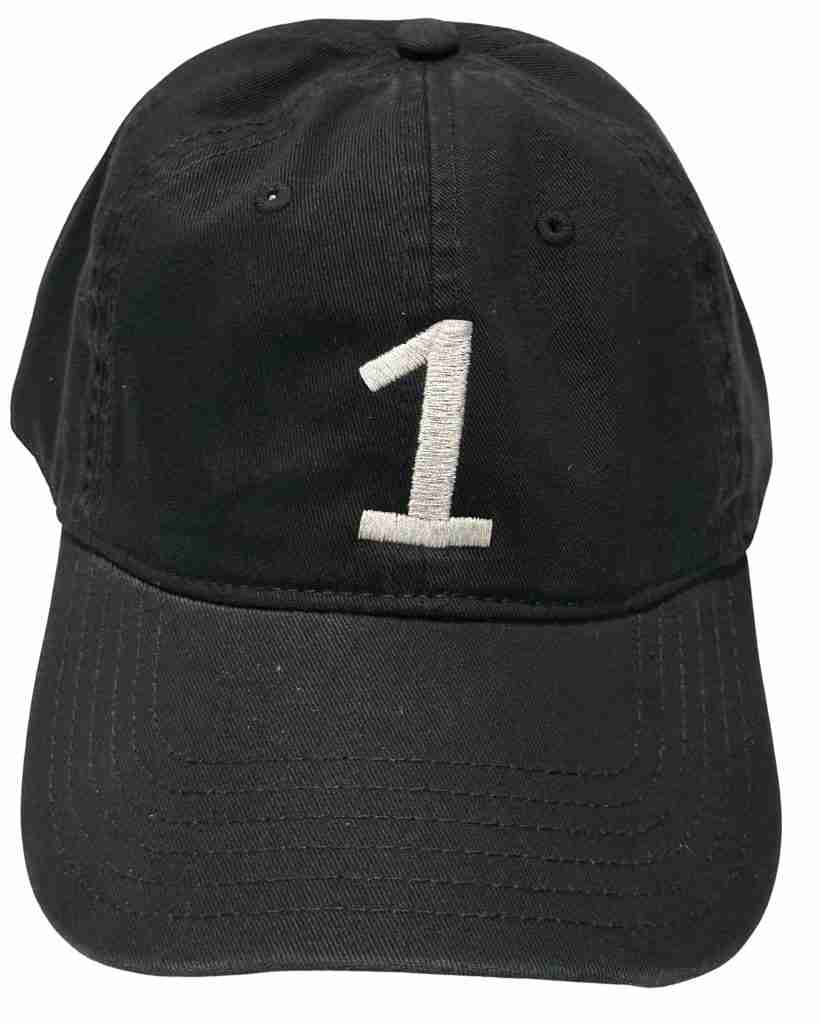 "Number 1" Hat 2320N1 - Embroidered Adjustable Monogram Cap - NanoHawk