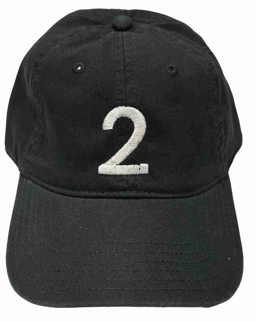 "Number 2" Hat 2320N2 - Embroidered Adjustable Monogram Cap - NanoHawk