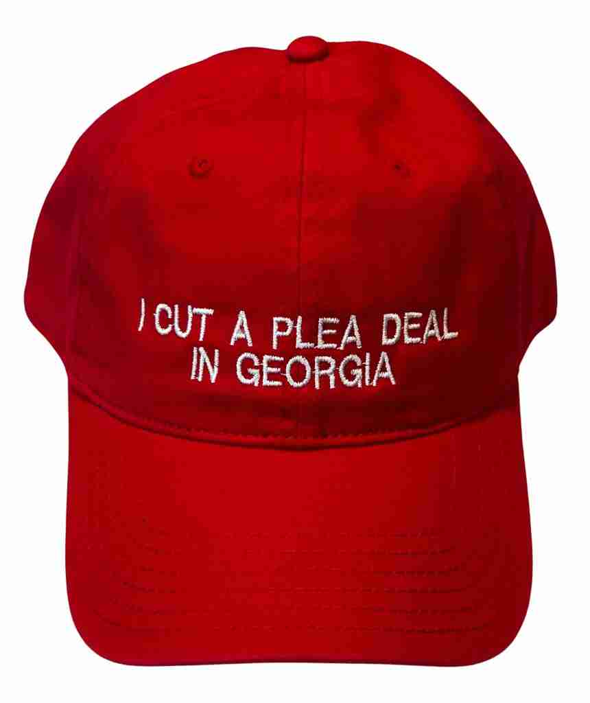 "I Cut a Plea Deal in Georgia" Hat 2413 - Embroidered Adjustable Cap - NanoHawk